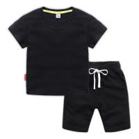 China Custom Logo Summer Children's Clothing Kids Cotton Sportswear for sale