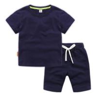 China Custom Logo Summer Children's Clothing Kids Cotton Sportswear for sale
