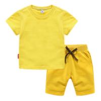 China Custom Logo Summer Children's Clothing Kids Cotton Sportswear for sale