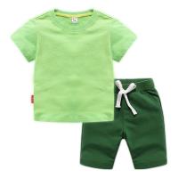 China Custom Logo Summer Children's Clothing Kids Cotton Sportswear for sale