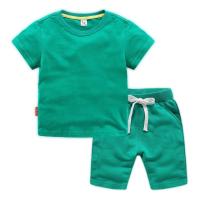 China Custom Logo Summer Children's Clothing Kids Cotton Sportswear for sale