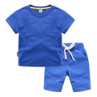 China Custom Logo Summer Children's Clothing Kids Cotton Sportswear for sale