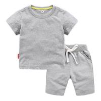 China Custom Logo Summer Children's Clothing Kids Cotton Sportswear for sale