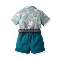 China 80cm-130cm Children's Outfit Set Kid Boys Short Sleeved Shorts Sets for sale