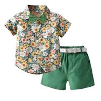 China 80cm-130cm Children's Outfit Set Kid Boys Short Sleeved Shorts Sets for sale