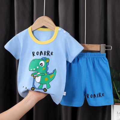 China 100% Cotton Summer Children's Outfit Sets Short Sleeve T-shirt Set for sale