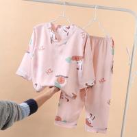 China Children's Summer Thin Cotton Homewear Silk Print 145-155cm for sale