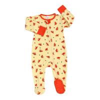 China Boys' And Girls' Newborn Footed Rompers Zip Front Non-Slip for sale