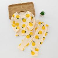 China Children's Round Neck Cute Two Piece Sets Long Sleeved 90cm-160cm for sale