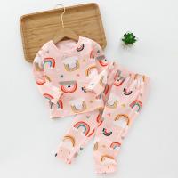 China Children's Round Neck Cute Two Piece Sets Long Sleeved 90cm-160cm for sale