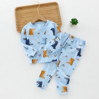 China Children's Round Neck Cute Two Piece Sets Long Sleeved 90cm-160cm for sale