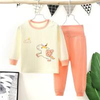 China Home Children's Pajamas Sets Cotton Long Sleeved Trousers Suit Clothes for sale