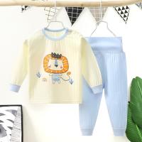 China Home Children's Pajamas Sets Cotton Long Sleeved Trousers Suit Clothes for sale