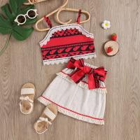 China Cotton Ethnic Bohemian Style Girl Child Short Skirt Suit 3Y-8Y for sale