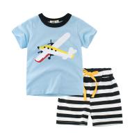 China Summer Baby Children's Clothing Sets Short Sleeved Hooded Collar for sale