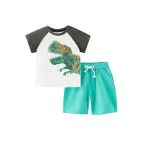 China Summer Baby Children's Clothing Sets Short Sleeved Hooded Collar for sale