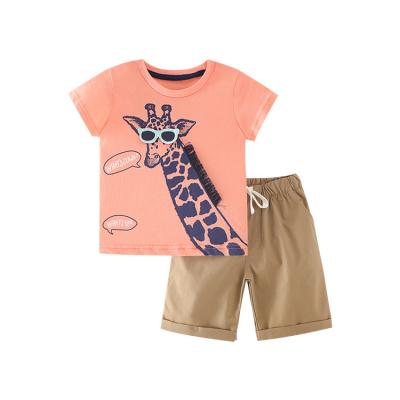 China Summer Baby Children's Clothing Sets Short Sleeved Hooded Collar for sale