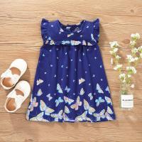 China Summer Children'S Clothing Girls Full Printing Small Flower Children'S Dress for sale