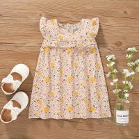 China Summer Children'S Clothing Girls Full Printing Small Flower Children'S Dress for sale