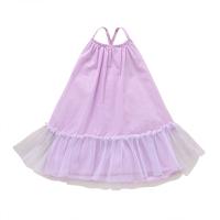 China Children'S Dress Clothing Summer Princess Dress Solid Color Baby Sling Dress for sale