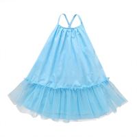 China Children'S Dress Clothing Summer Princess Dress Solid Color Baby Sling Dress for sale