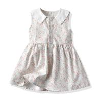 China Summer Children'S Clothing Print Girls Dresses Sleeveless Cotton Princess Dress for sale