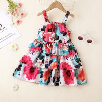 China Summer Children'S Clothing Sunflower Print Children'S Clothing for sale