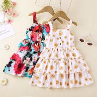China Summer Children'S Clothing Sunflower Print Children'S Clothing for sale