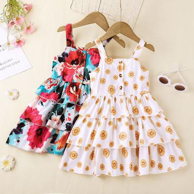 China Summer Children'S Clothing Sunflower Print Children'S Clothing for sale