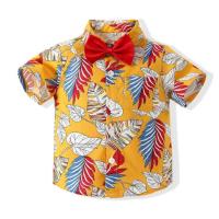 China Children'S Outfit Sets Summer Boy Short Sleeved Shirt Woven Pants Suit for sale