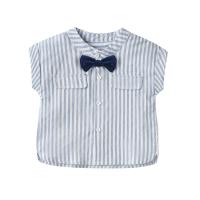 China Children'S Outfit Sets Short Sleeve Top Bow Tie Casual Children'S Wear Two Piece Set for sale