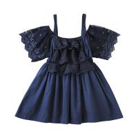 China Children'S Dress Clothing Summer Girls Suspender Dress Solid Color Dress for sale