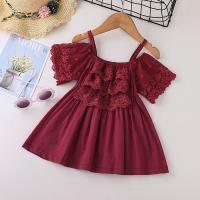 China Children'S Dress Clothing Summer Girls Suspender Dress Solid Color Dress for sale