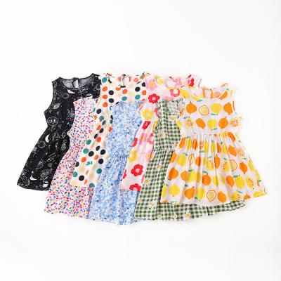 China Summer Girls Cartoon Printing Dress Children'S Dress Clothing for sale