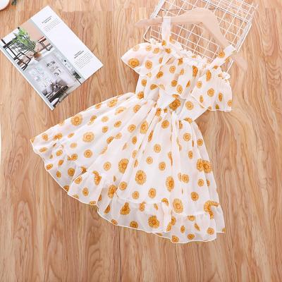 China Children'S Dress Clothing Summer Girls Suspender Printed Dress for sale
