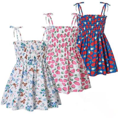 China Little Girls Rainbow Beach Sundress Children's Dress Clothing for sale