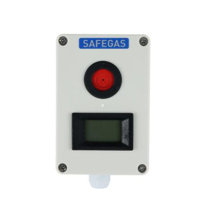 China Wall Mounted Ozone O3 Gas Detector 0-10ppm 24V DC Electrochemical Sensor with Display for sale