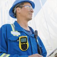 China Mini Size CO H2S O2 LEL Multi Gas Detector with ABS Leather Case for sale