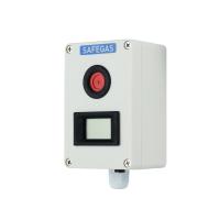 China Wall Mounted 0-1ppm Ozone O3 Leak Gas Monitor Electrochemical Sensor 24VDC for Disinfection for sale