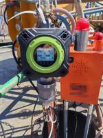 China Fixed Pump Suction LEL, CO2, CO, H2S, O2 5 In 1 Gas Detector Imported Sensor Wireless Function for sale