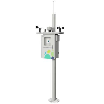 China ADQ5000 Continuous Real Time Air Quality Monitor Multi Gas PM2.5 PM10 Weather Station 7 Inch Touch Screen for sale
