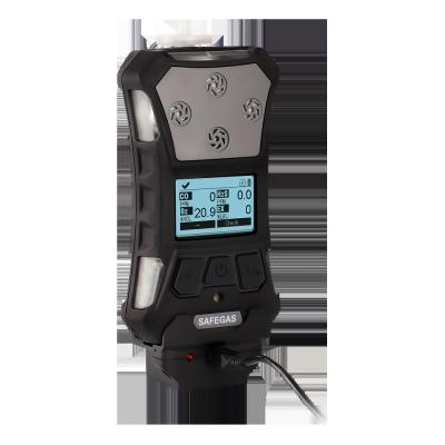 China Pumping Multi Gas Detector 5 Gas Meter IR Infrared Sensor H2S CO LEL O2 VOC IP67 for sale