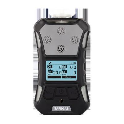 China SO2 H2S CO O2 %LEL Multi Gas Detector IP67 Portable with Pump Suction TWA STEL Alarm IECEX ATEX for sale