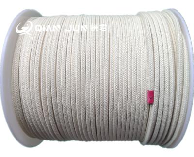 China 5.5*5.5mm Braided Kevlar Aramid Rope Flame Retardant High Temperature Resistant for sale