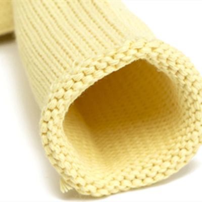 China Breathable Kevlar Braided Sleeve Tear And Chemical Resistant Kevlar Sleeving for sale