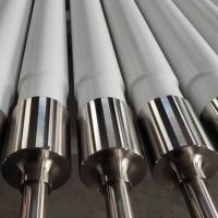 China Glass Termpering Fused Silica Roller 55mm-95mm Quartz Ceramic Roller Shaft for sale