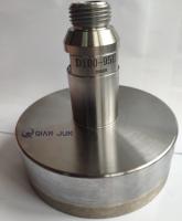 China 100mm Dia Diamond Glass Drill Bits Threaded Diamond Hole Saw For Glass for sale