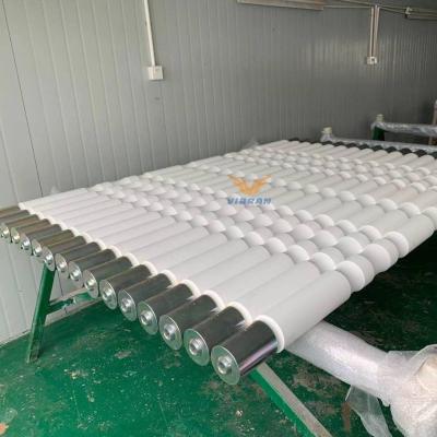 China Automotive Tempering Furnace Parts Customized Threaded Quartz Ceramic Roller for sale
