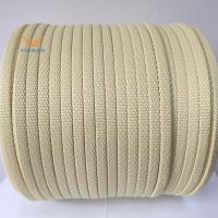 China Flat Type Kevlar Aramid Rope 10*4mm 12*4mm Fiber Woven Rope for sale