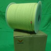 China 5.5*5.5mm 250M 100% Kevlar Aramid Yarn Rope For Glass Tempering Furnace for sale